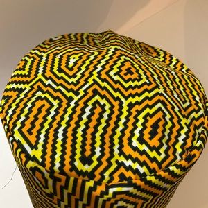 Hand Crafted | Accessories | Hand Crafted Kufi Kofi Hat Yellow Orange ...